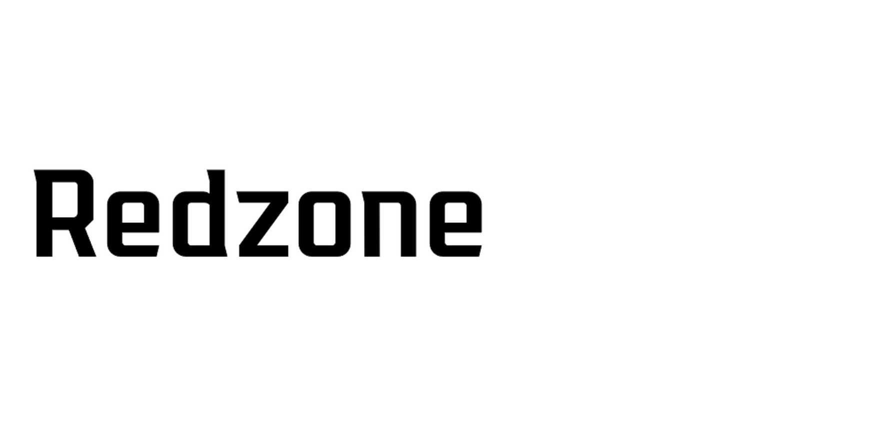 Redzone in use - Fonts In Use