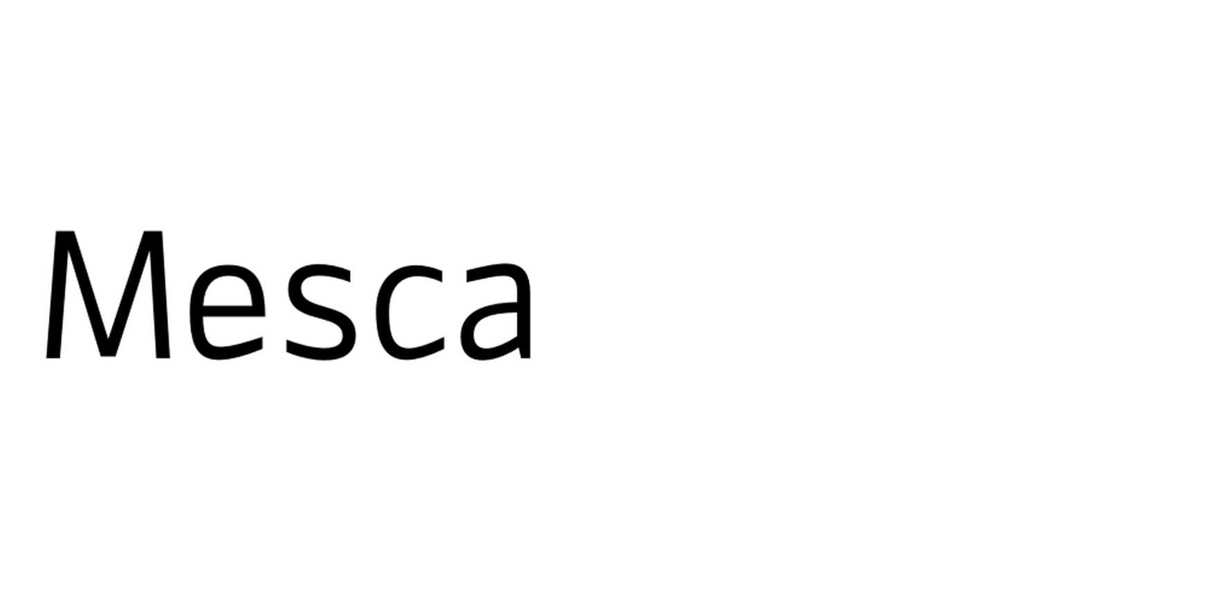 Mesca in use - Fonts In Use