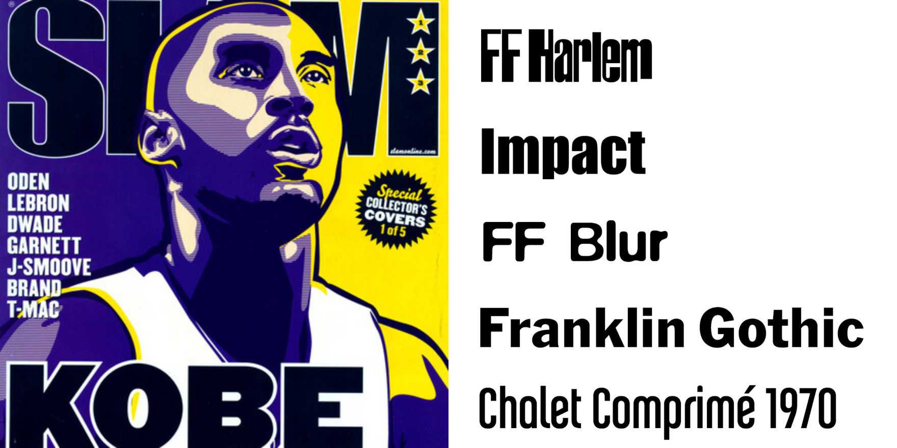 Slam magazine covers (1997–2019) - Fonts In Use