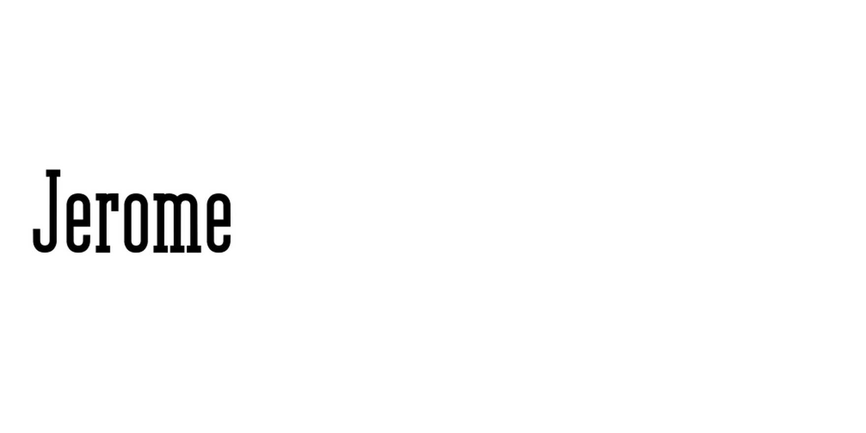 Jerome in use - Fonts In Use