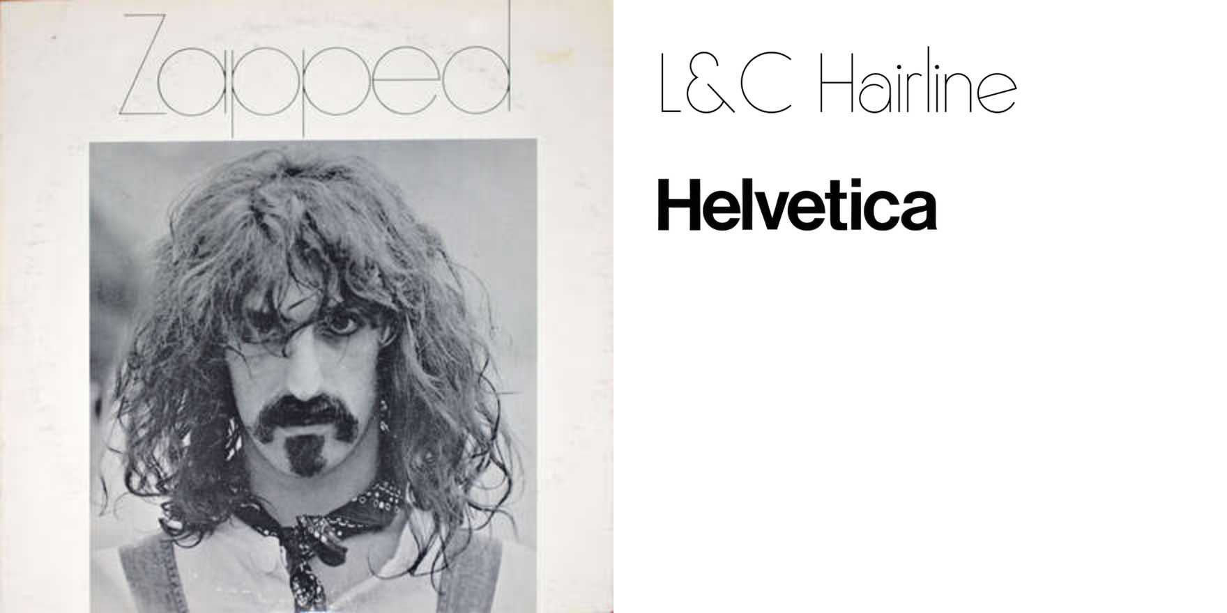 Frank Zappa – Zapped (Version 2) album art - Fonts In Use