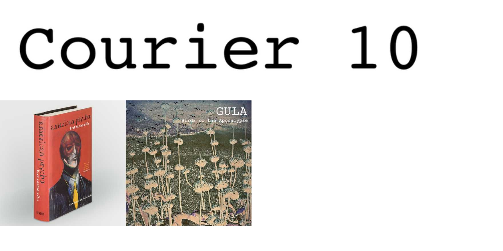 Courier 10 Pitch in use - Fonts In Use