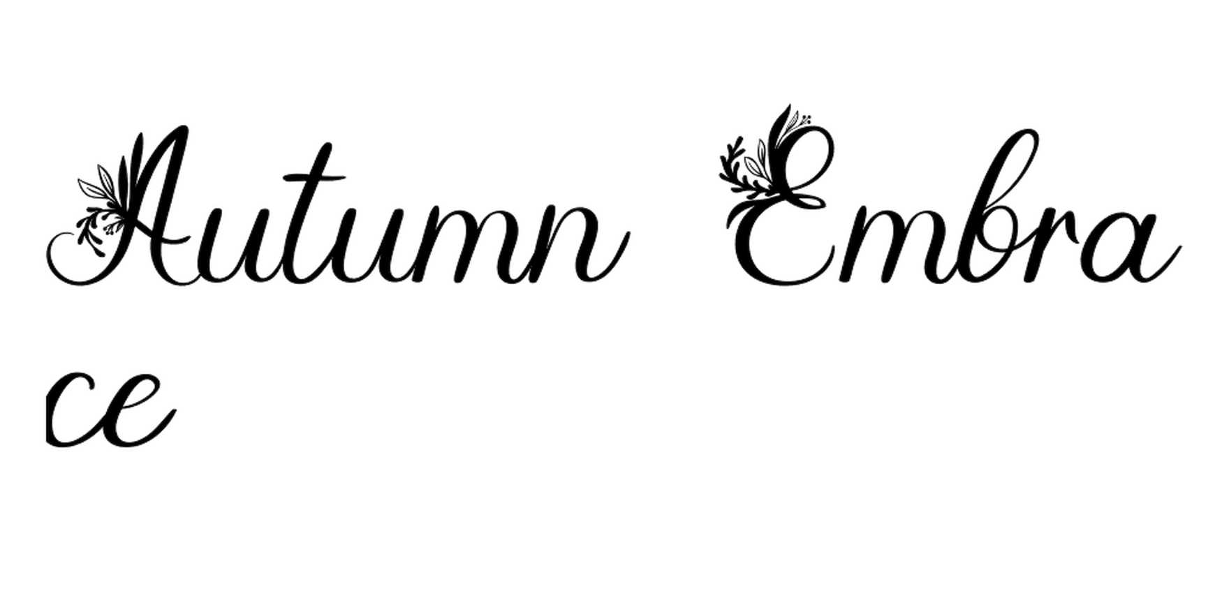 Autumn Embrace in use - Fonts In Use