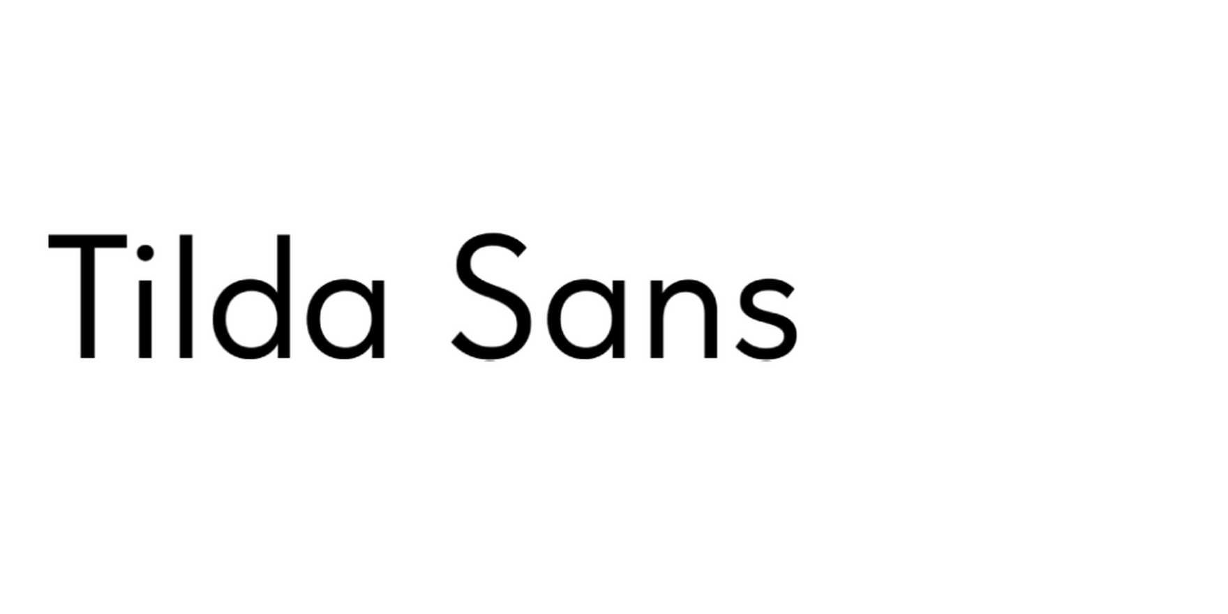Tilda Sans in use - Fonts In Use