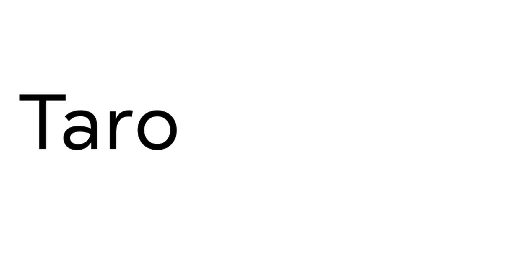 Taro in use - Fonts In Use