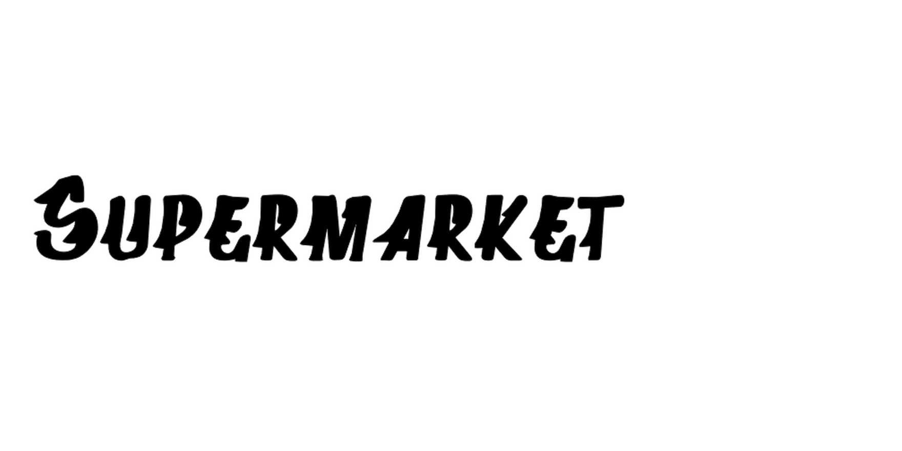 Supermarket in use - Fonts In Use
