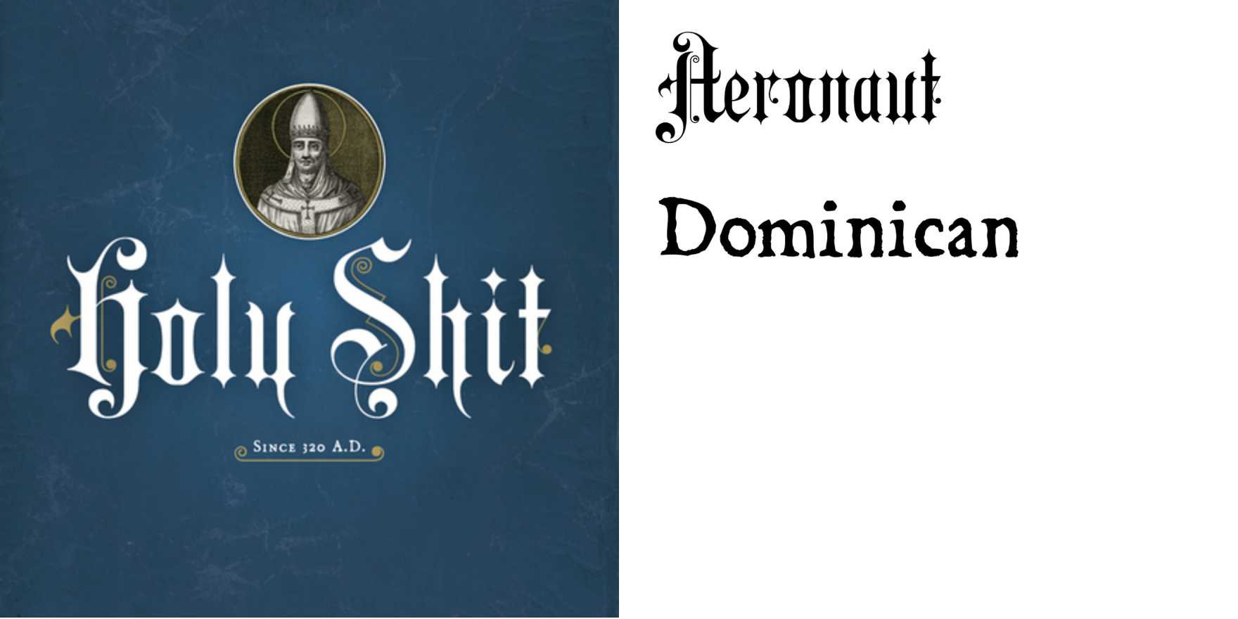 Holy Shit. An Atheist Christmas Card - Fonts In Use