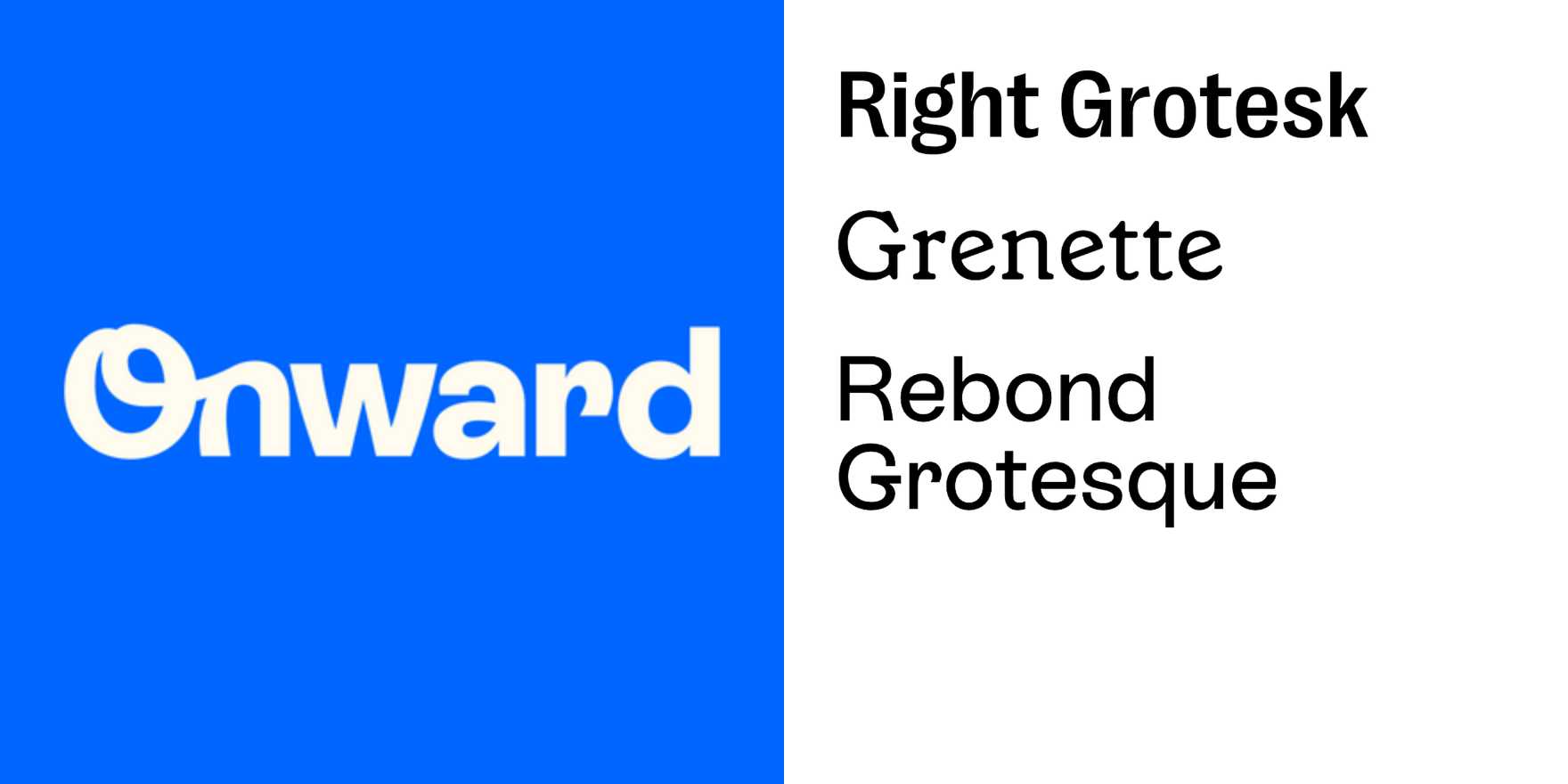 Onward - Fonts In Use
