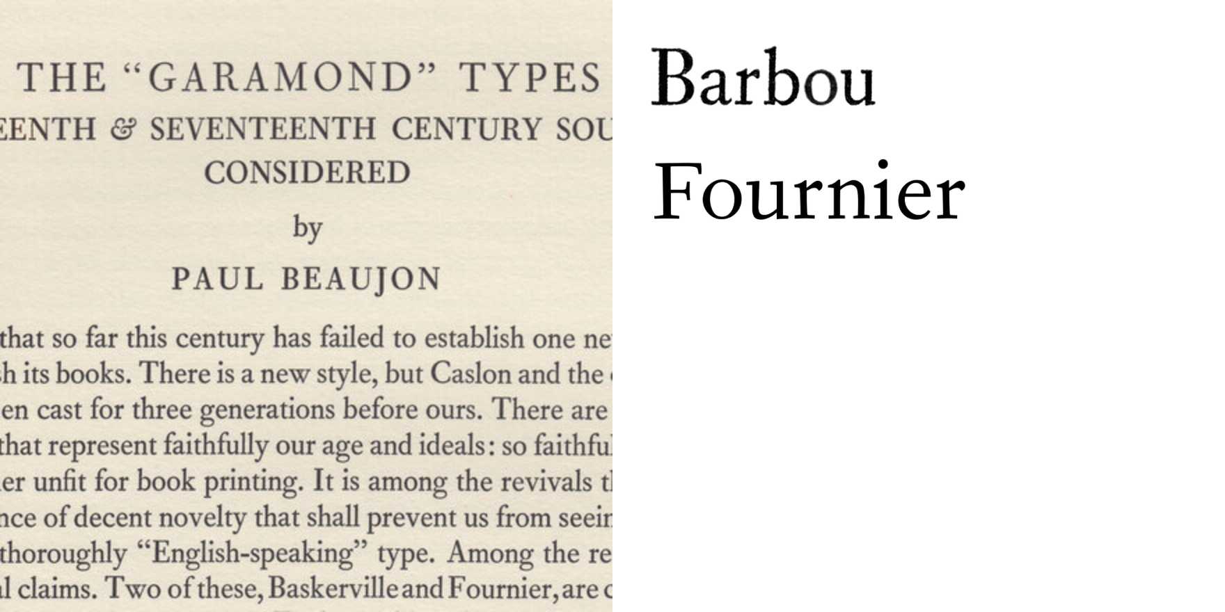 The Garamond Types Considered in The Fleuron No. 5 - Fonts In Use