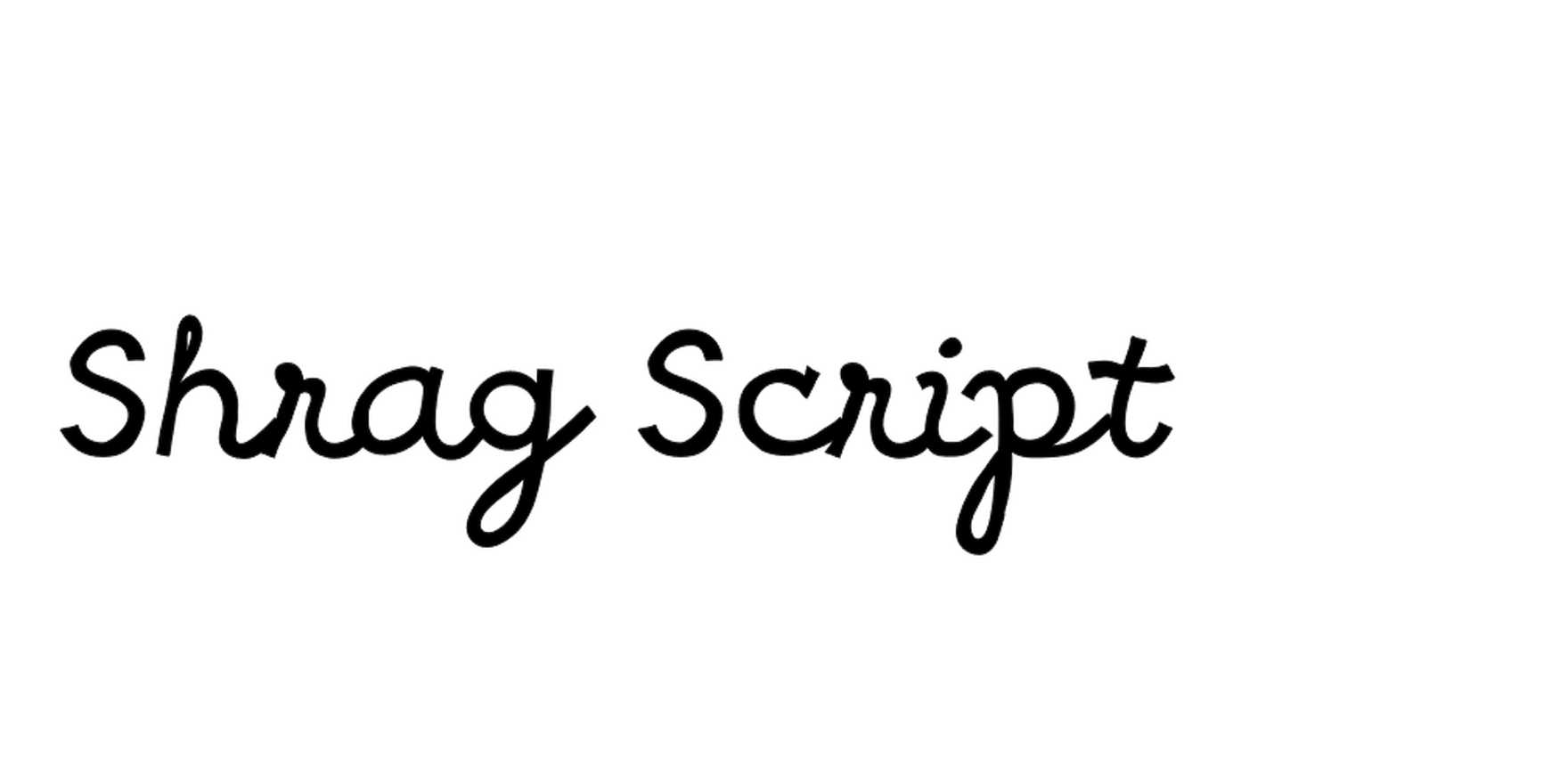 Shrag Script in use - Fonts In Use
