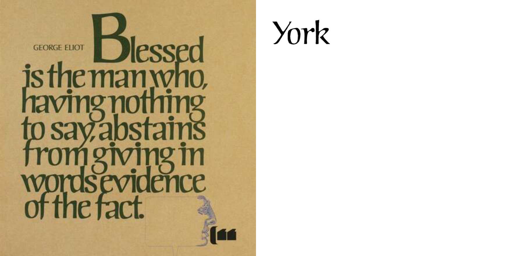 York specimen poster for VGC - Fonts In Use