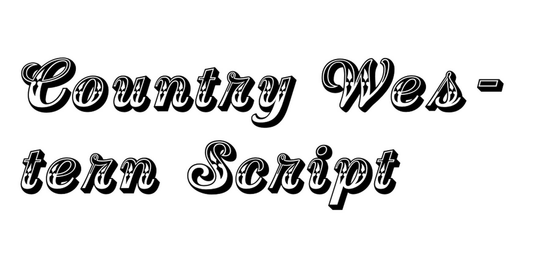 Country Western Script in use - Fonts In Use