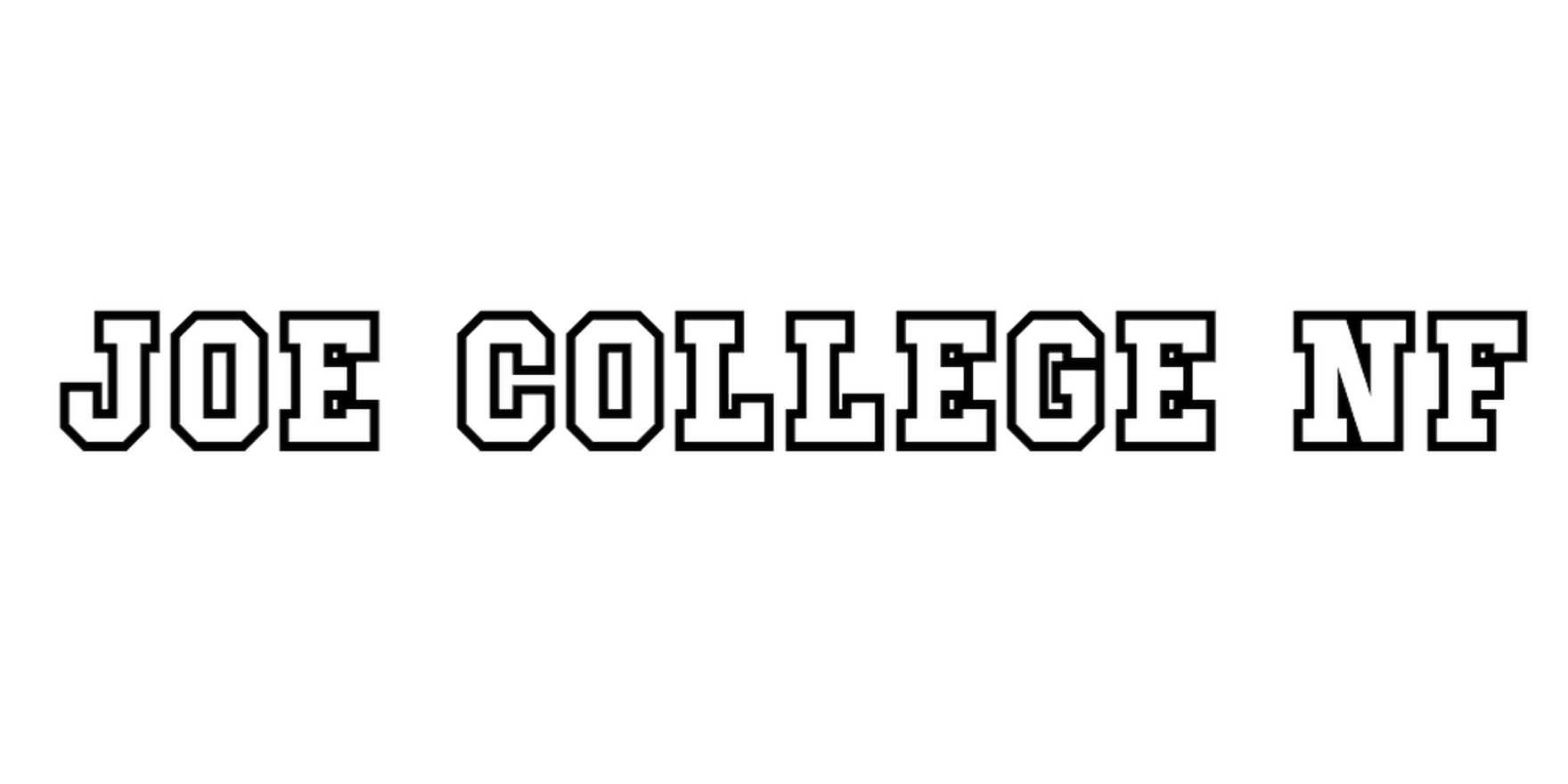 Joe College NF in use - Fonts In Use
