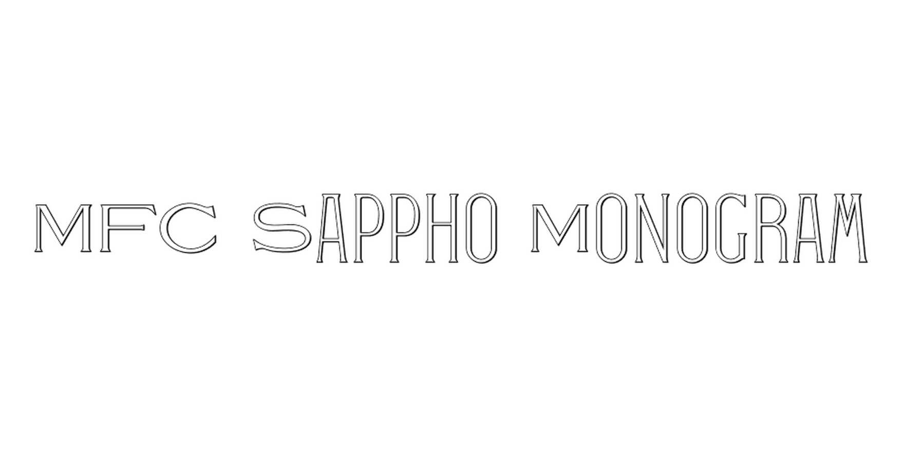 MFC Sappho Monogram in use - Fonts In Use