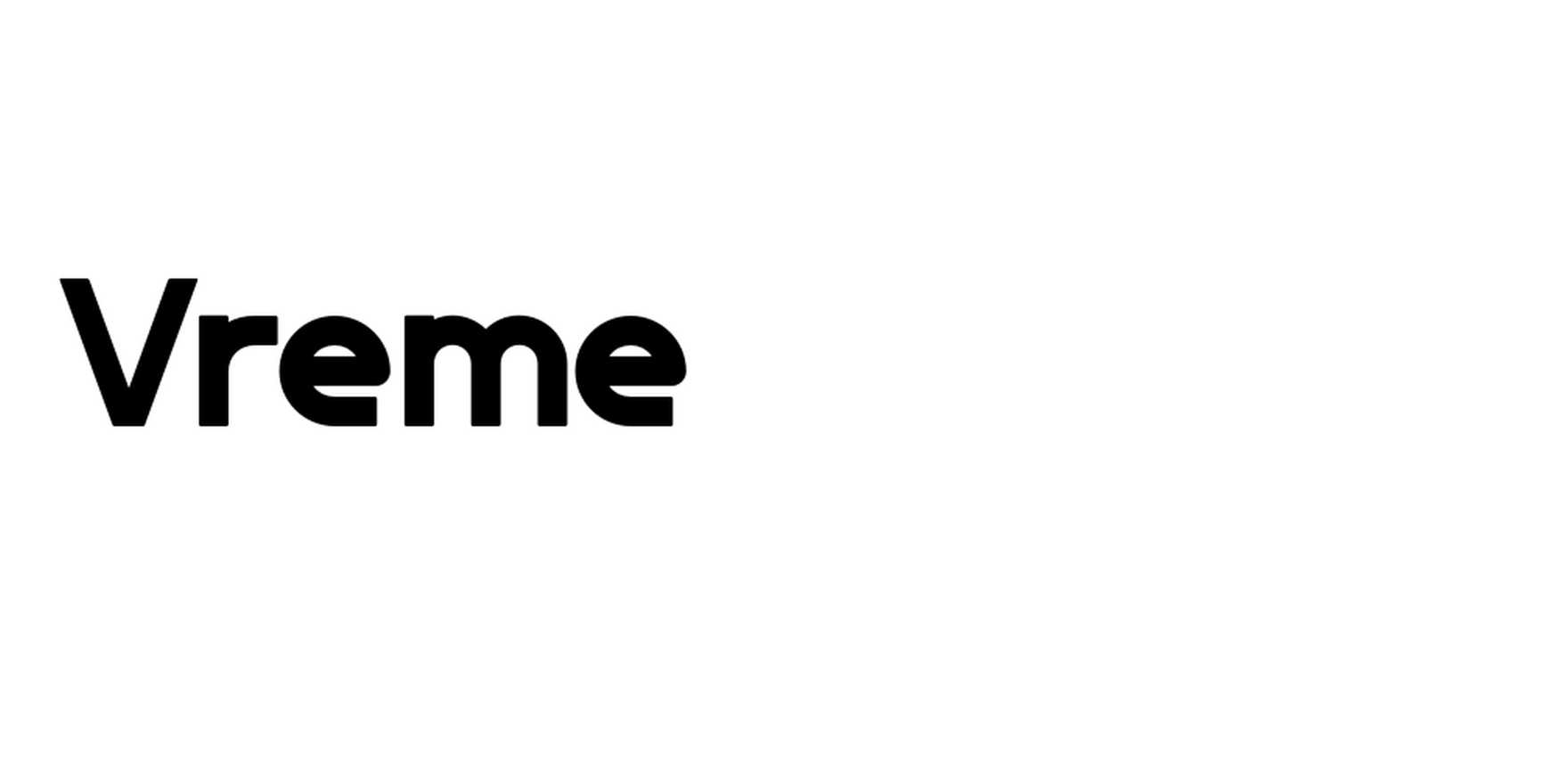 Vreme in use - Fonts In Use