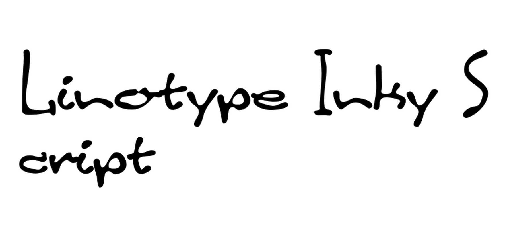 Linotype Inky Script in use - Fonts In Use
