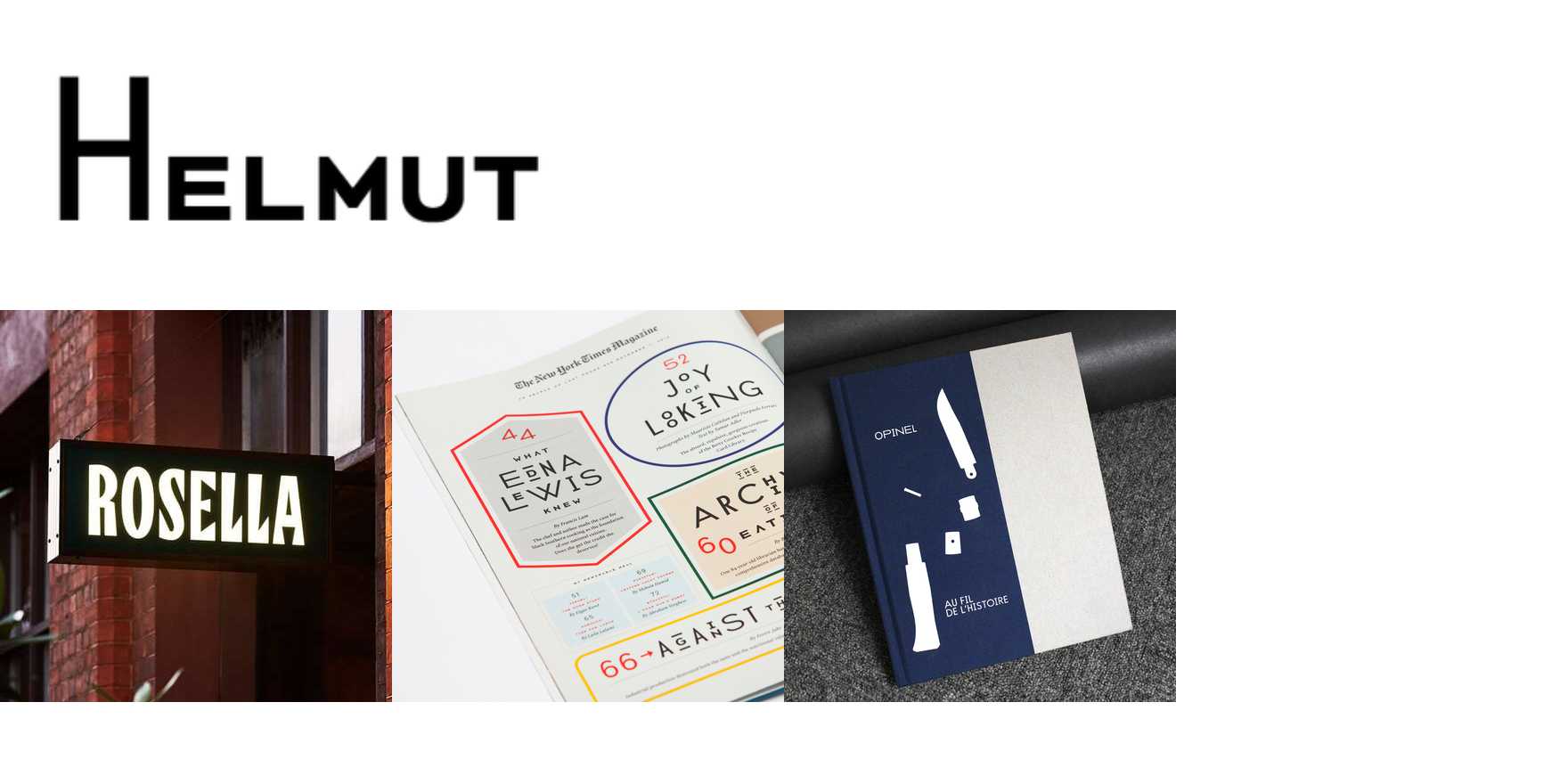 Helmut in use - Fonts In Use