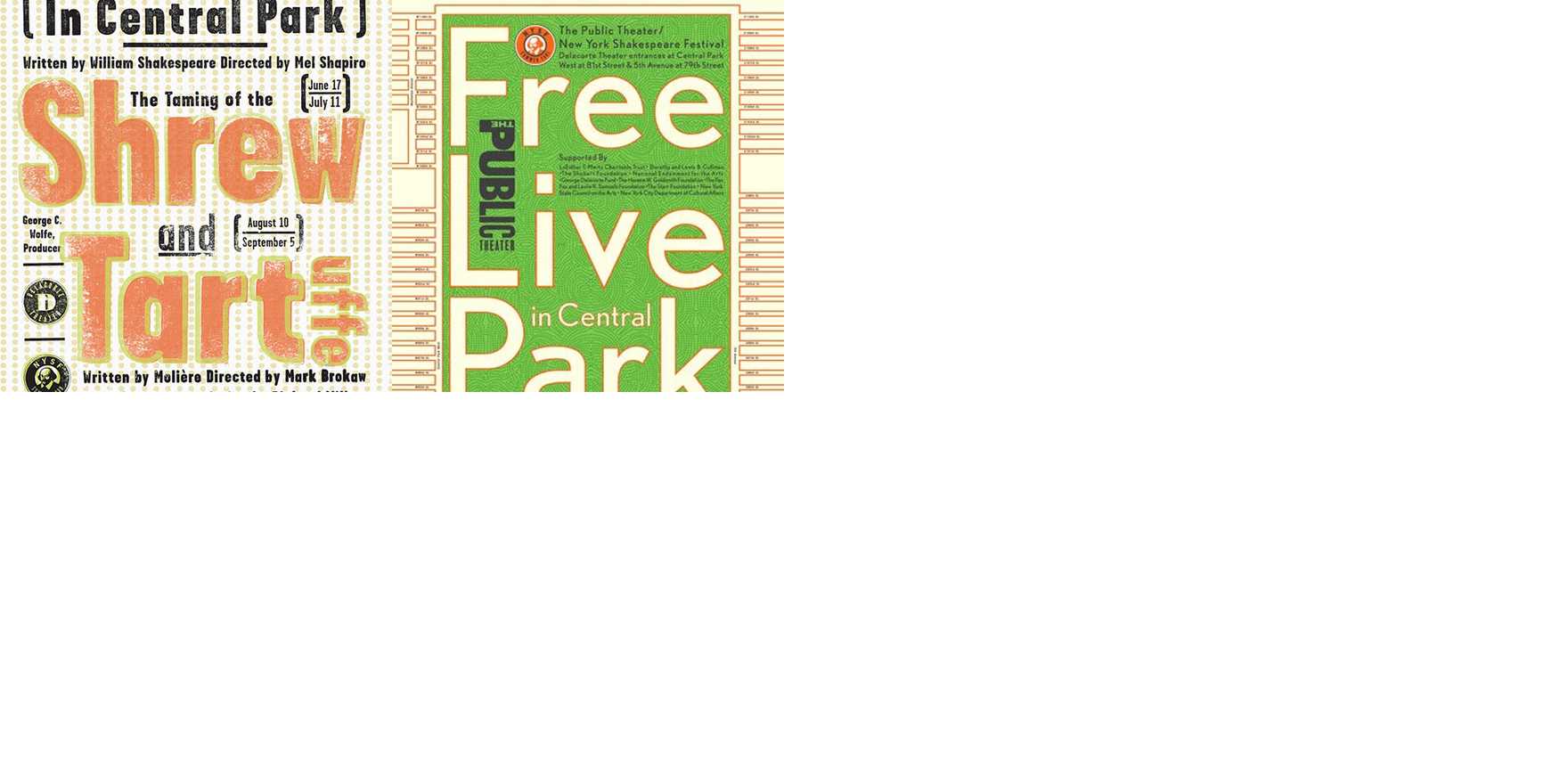 Shakespeare in the Park - Fonts In Use
