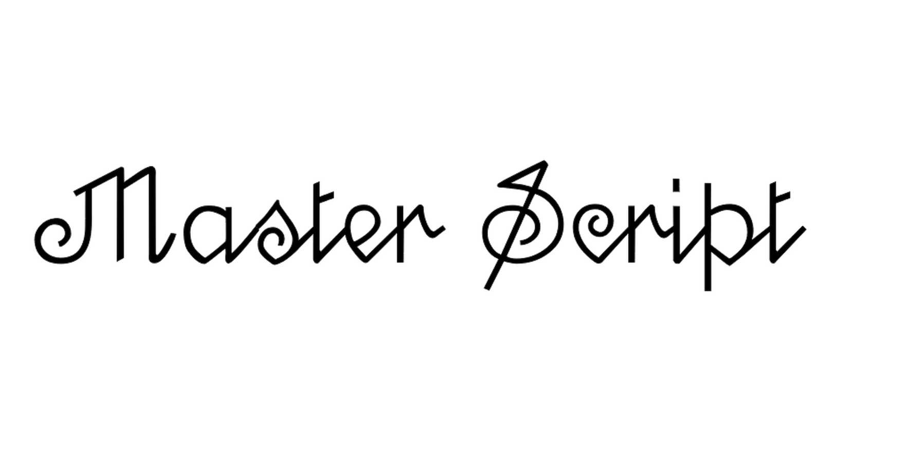 masterscript font