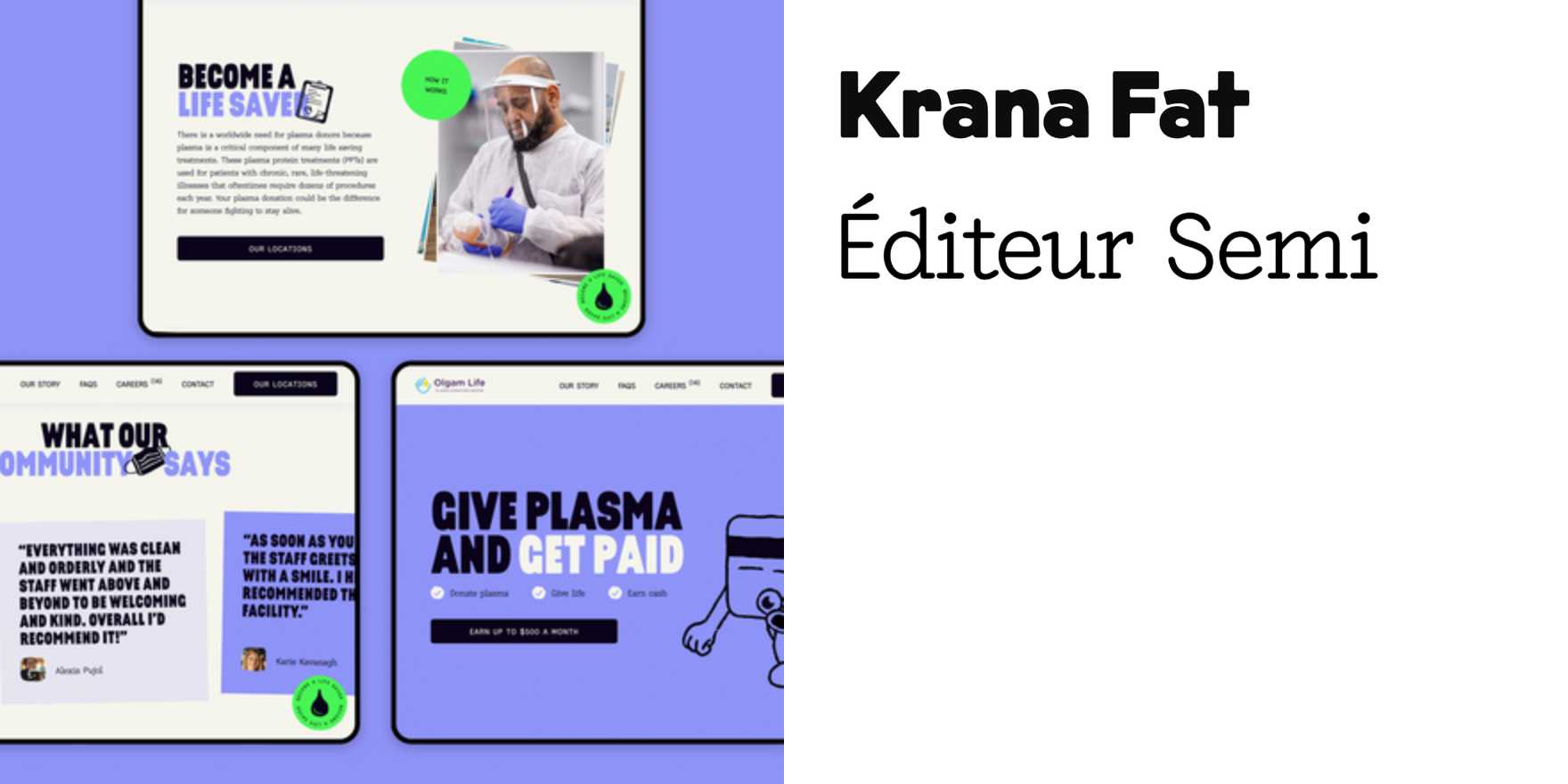 Olgam Life - Fonts In Use