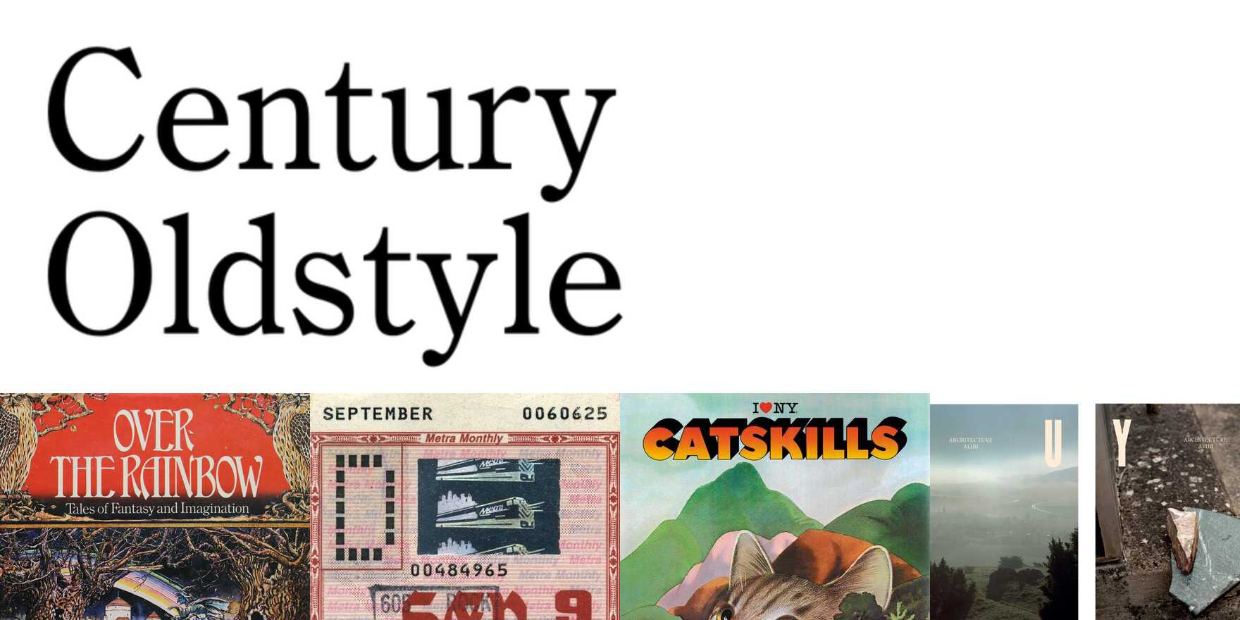Century Oldstyle in use - Fonts In Use