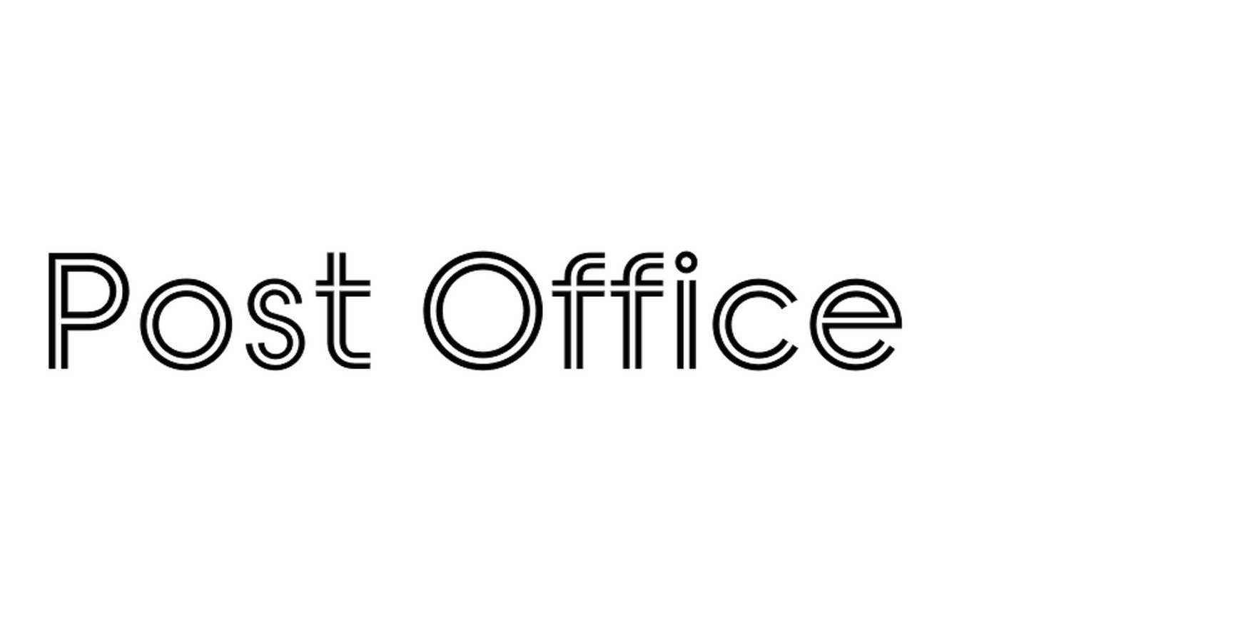 Post Office in use - Fonts In Use