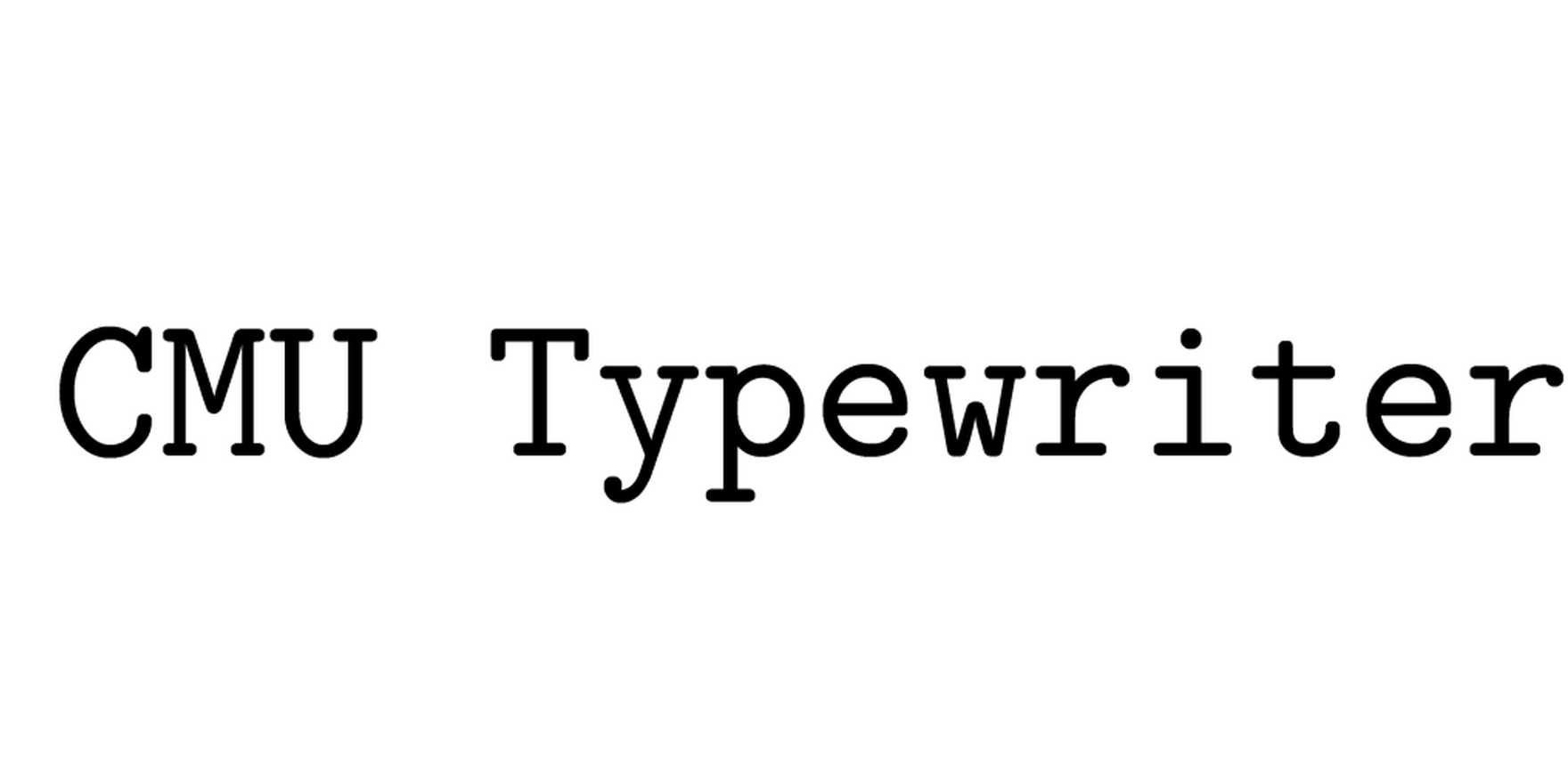 CMU Typewriter in use - Fonts In Use