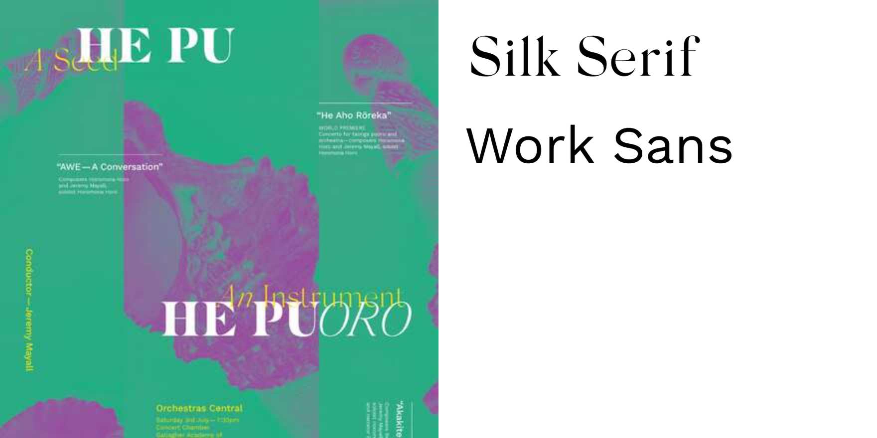 He Pu, He Puoro, He Purakau - Fonts In Use