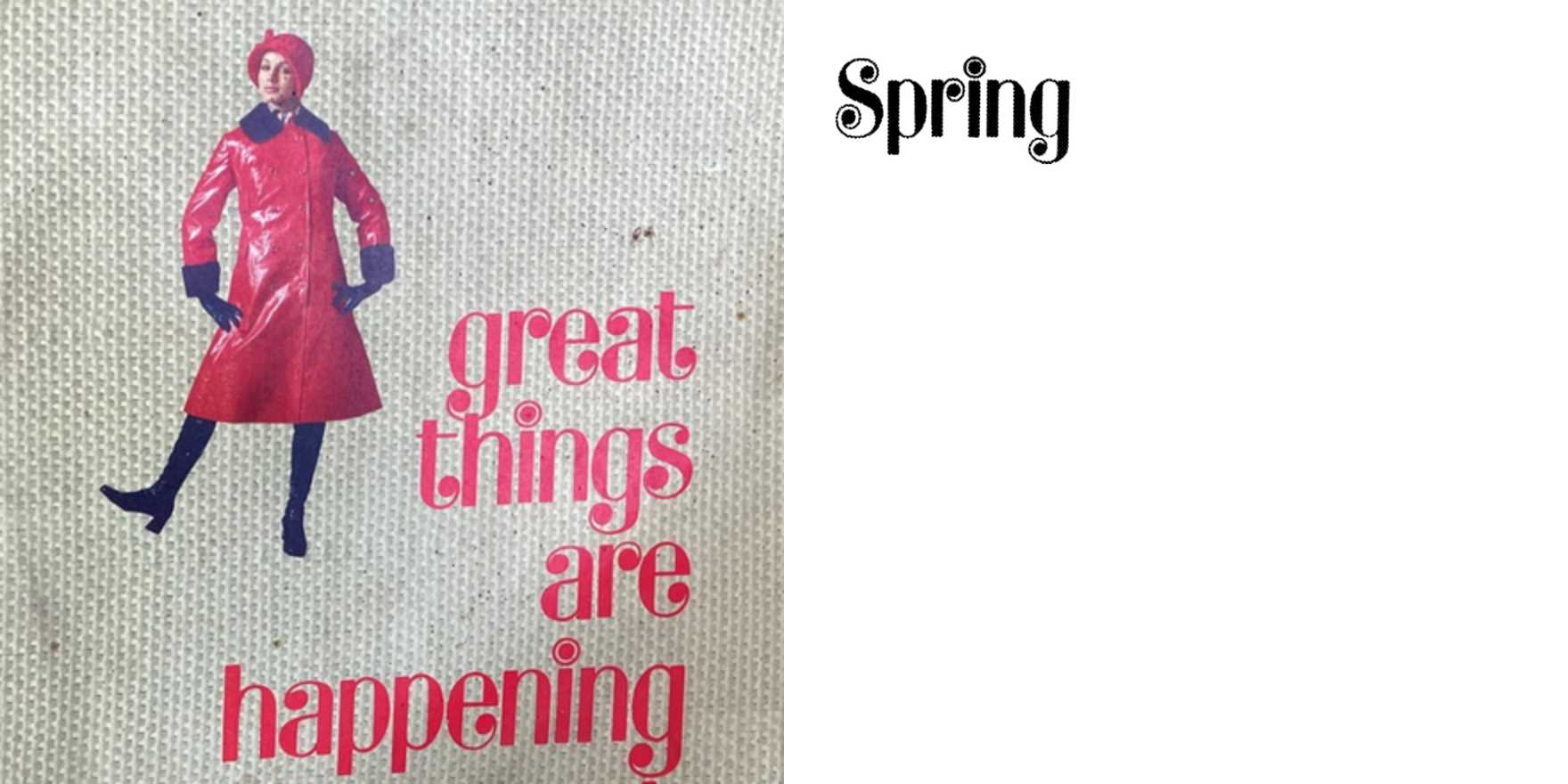 Spiegel Fall/Winter 1970 catalog cover - Fonts In Use