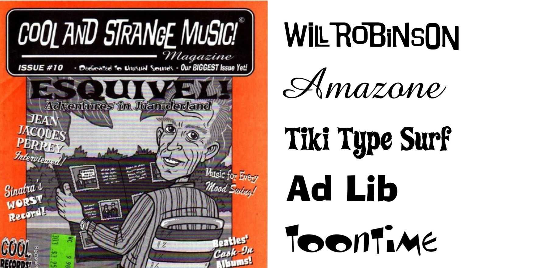 Cool and Strange Music Magazine, Issue #10 - Fonts In Use