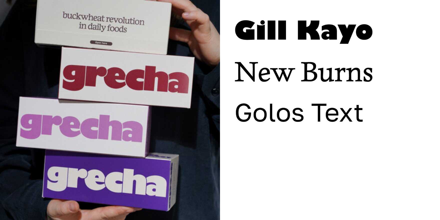 Grecha - Fonts In Use