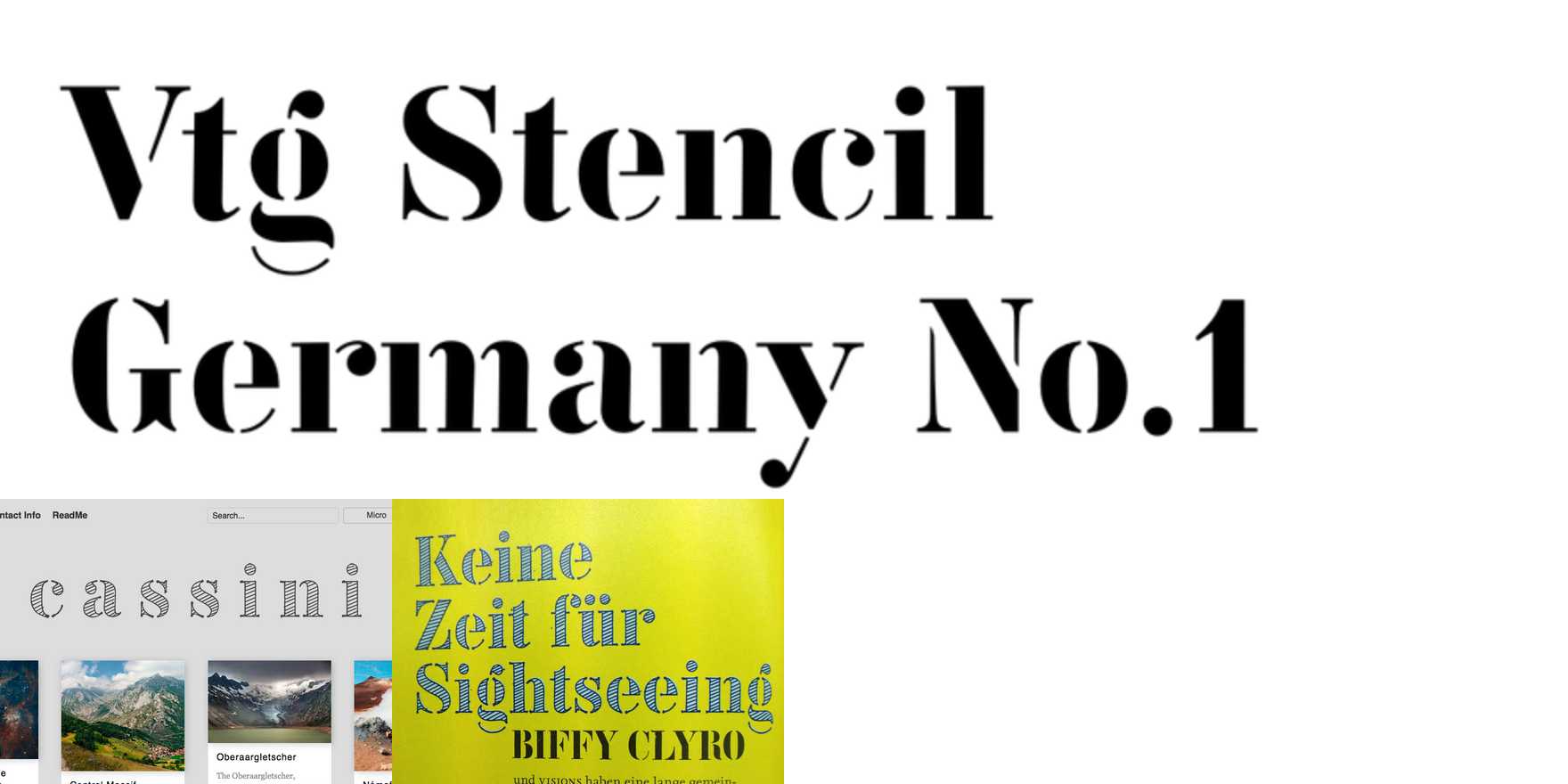 Vtg Stencil Germany No.1 in use - Fonts In Use