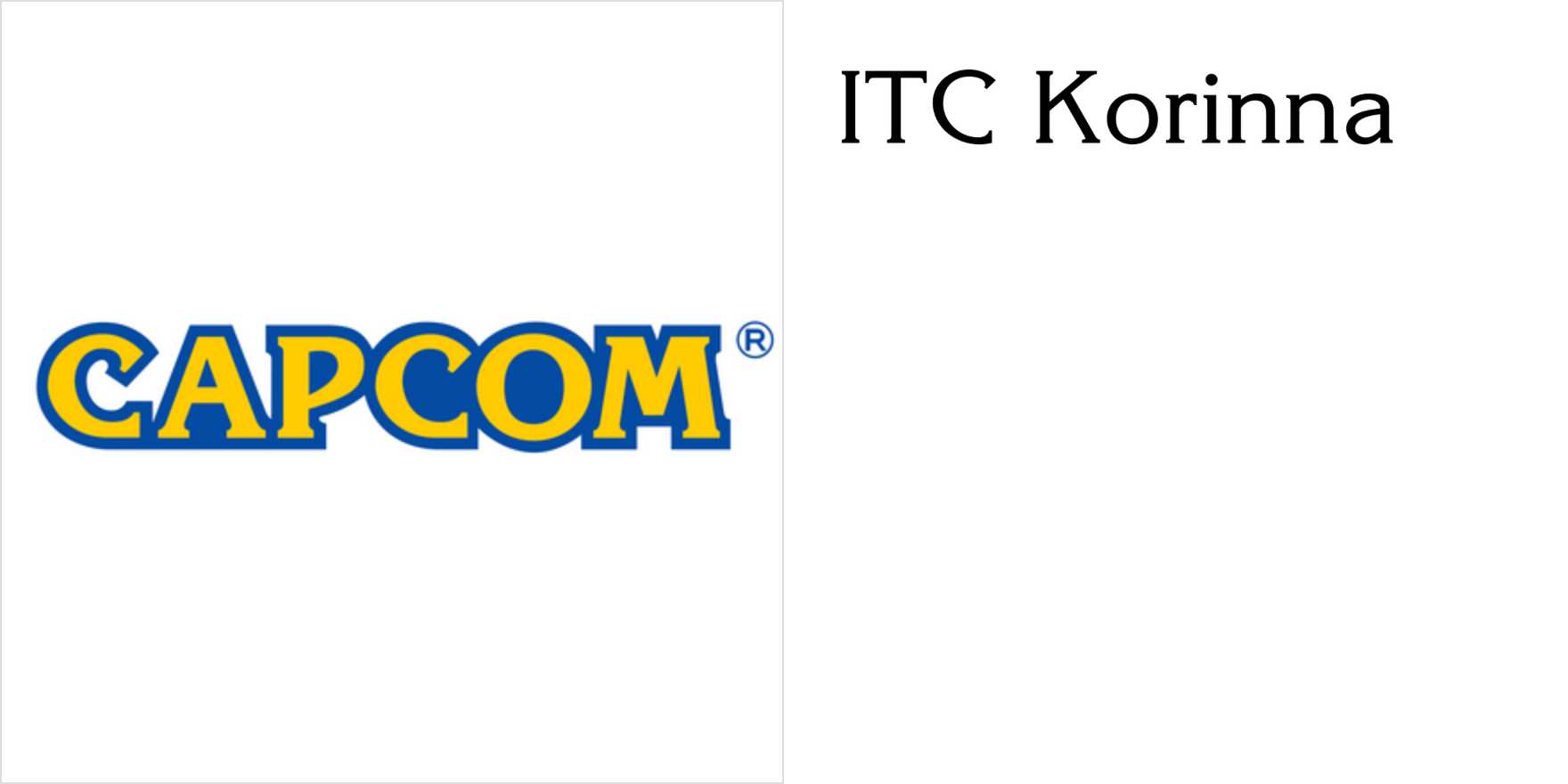 Capcom logo - Fonts In Use