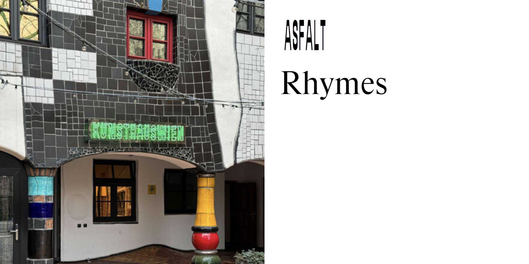 Kunst Haus Wien. Museum Hundertwasser - Fonts In Use