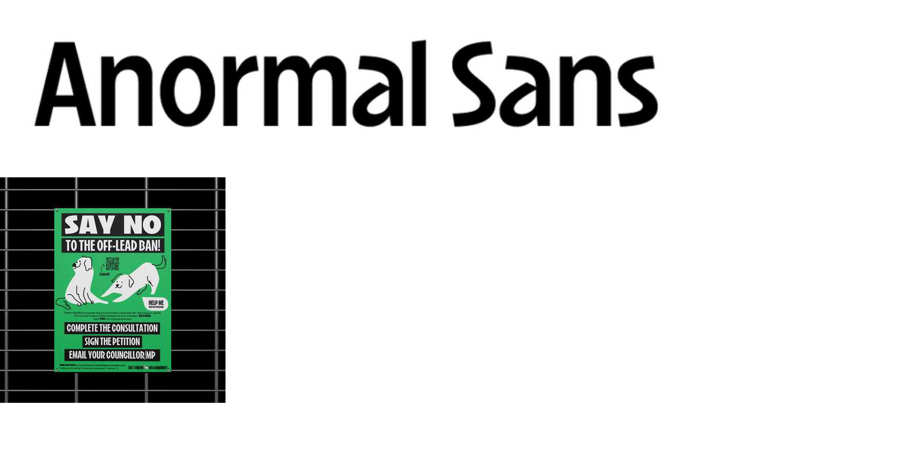 Anormal Sans in use - Fonts In Use