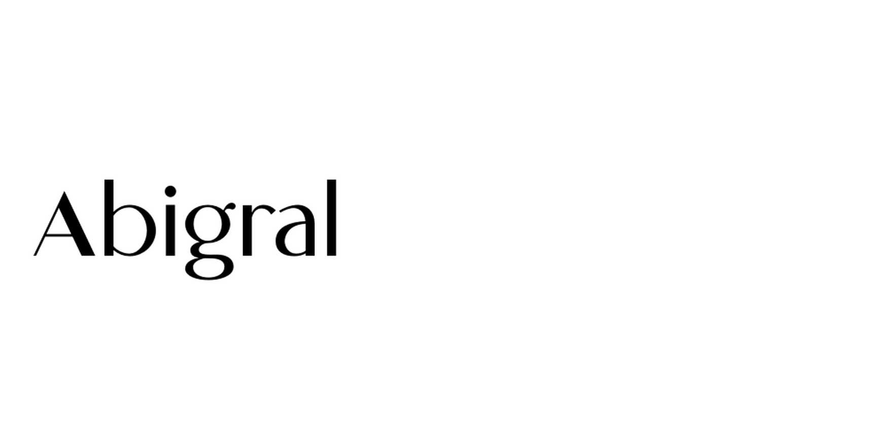 Abigral in use - Fonts In Use