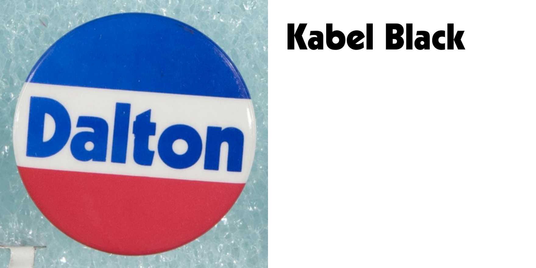 Governor of Virginia campaign pins, 1974 & 1978 - Fonts In Use