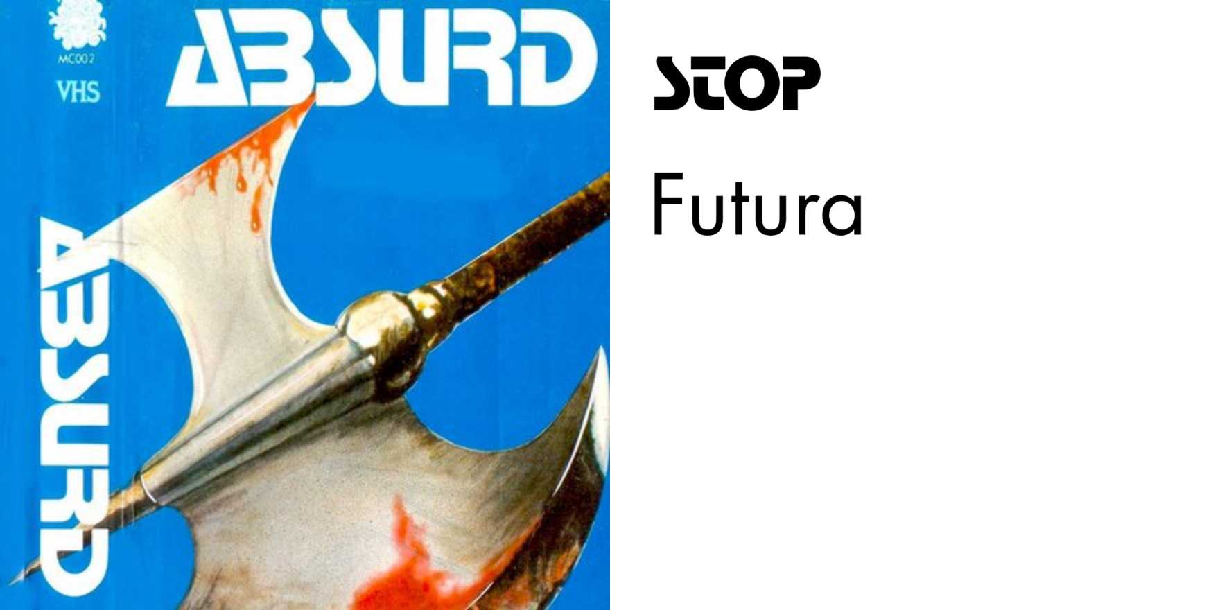 Absurd VHS cover - Fonts In Use