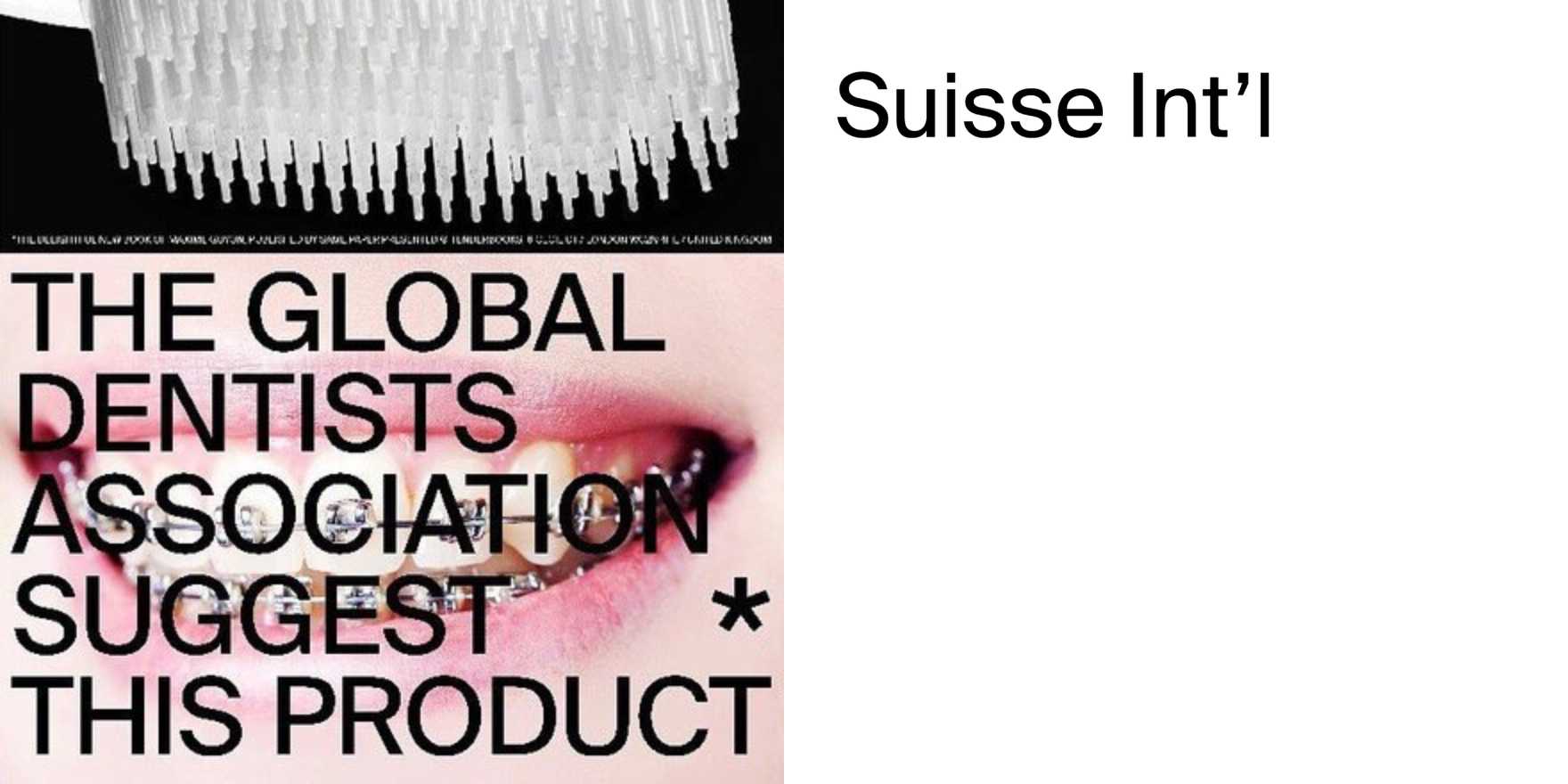Maxime Guyon’s Toothbrushes book launch - Fonts In Use