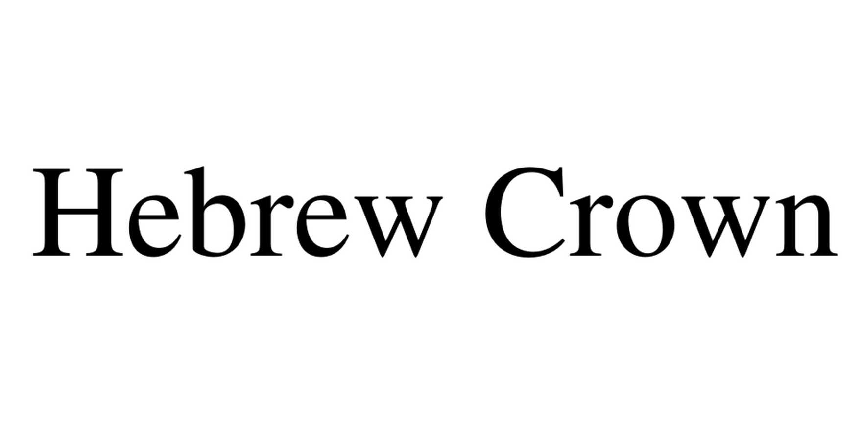 Hebrew Crown in use - Fonts In Use
