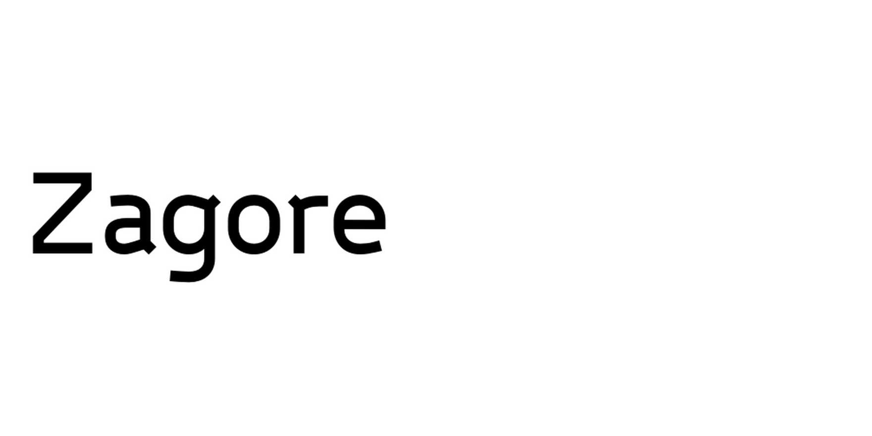 Zagore in use - Fonts In Use