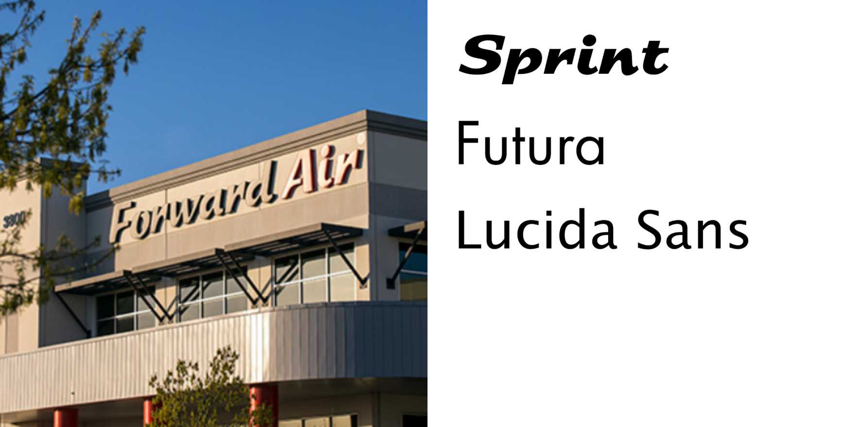 Forward Air logo - Fonts In Use