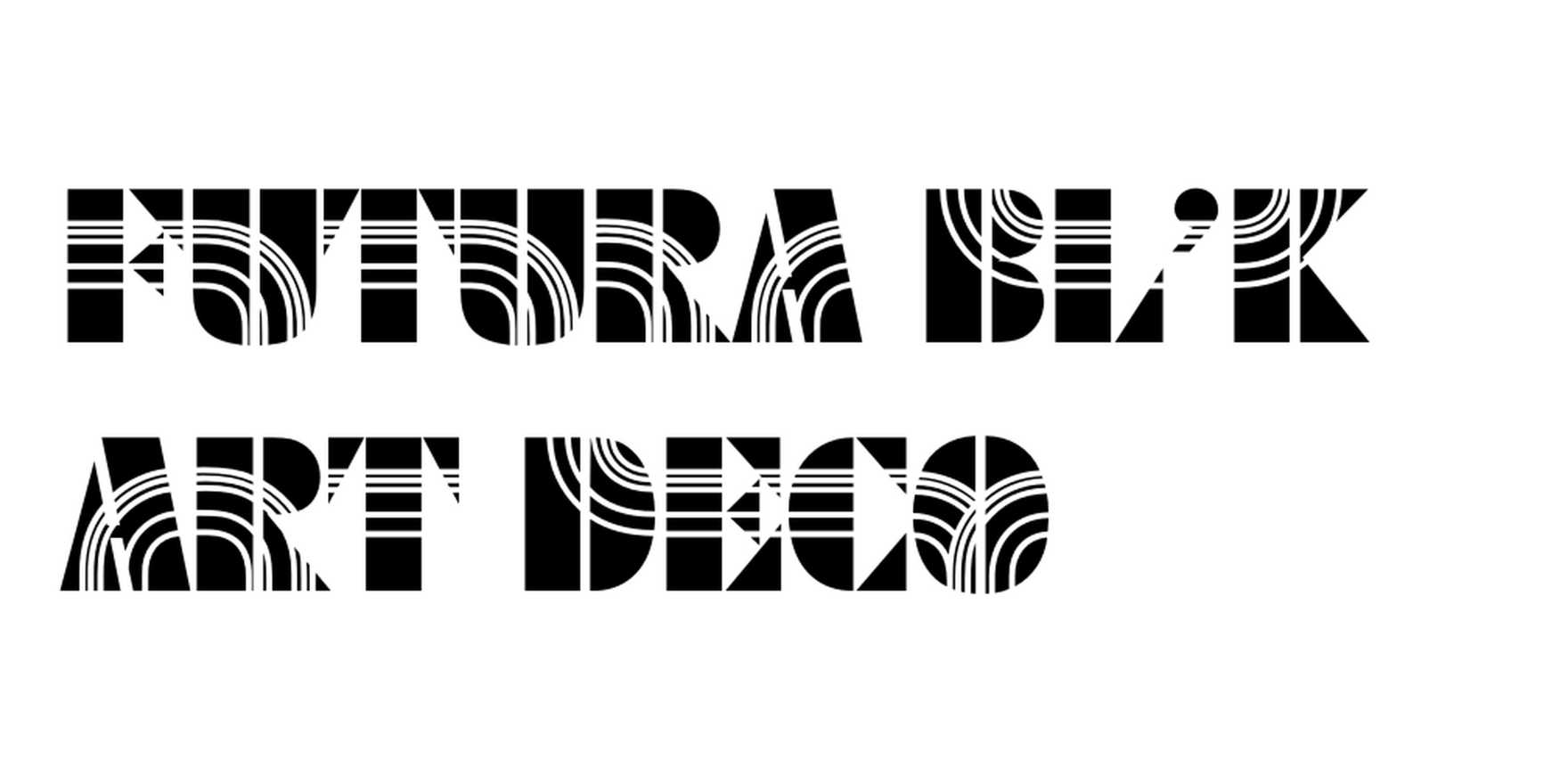 Futura Black Art Deco in use - Fonts In Use