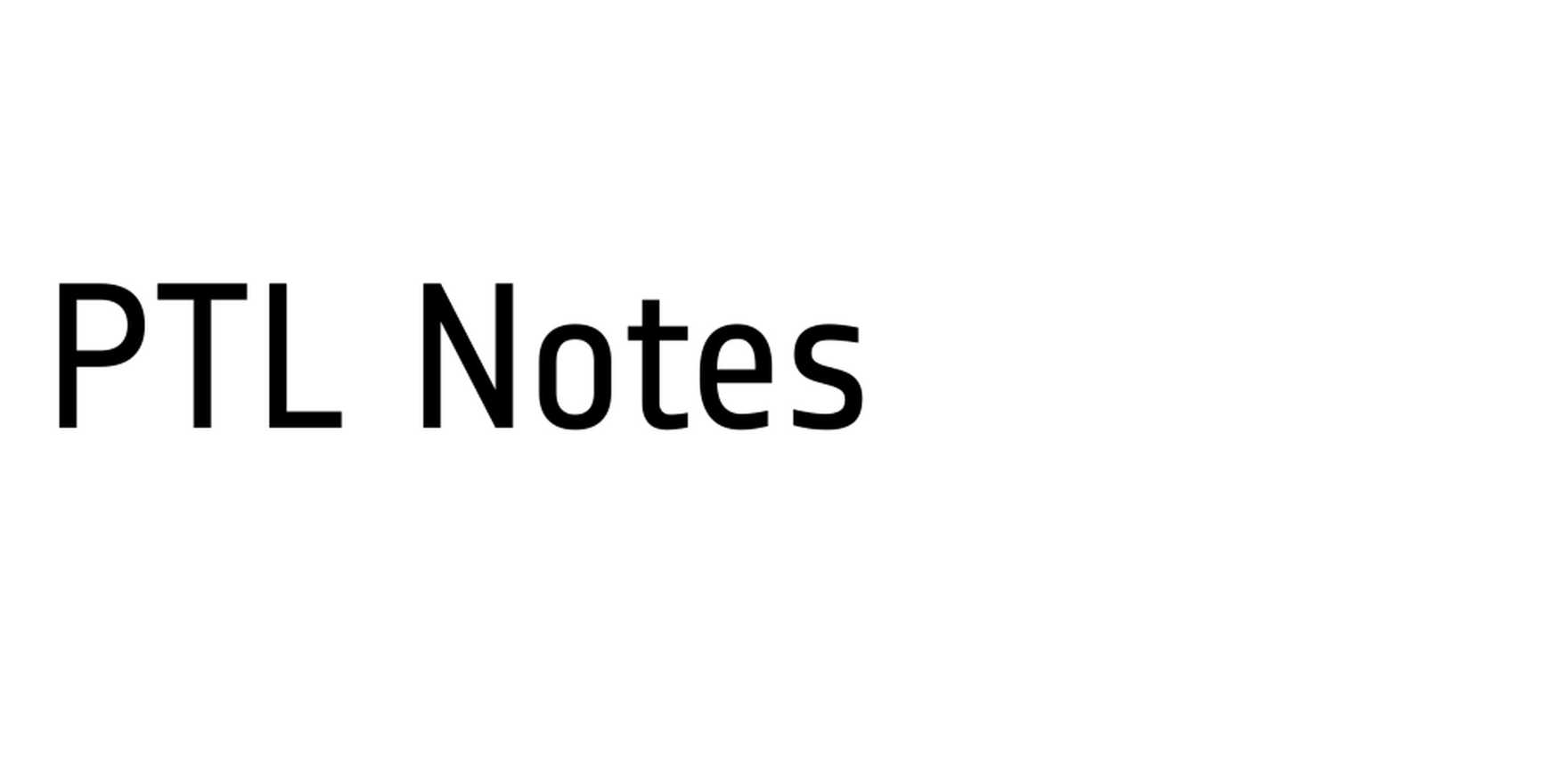 PTL Notes in use - Fonts In Use