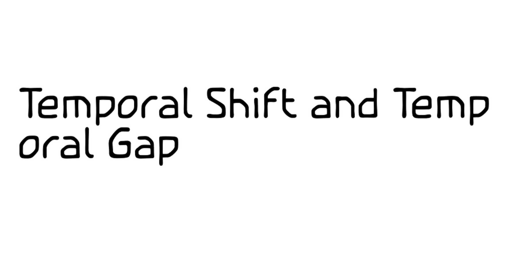 Temporal Shift and Temporal Gap in use - Fonts In Use