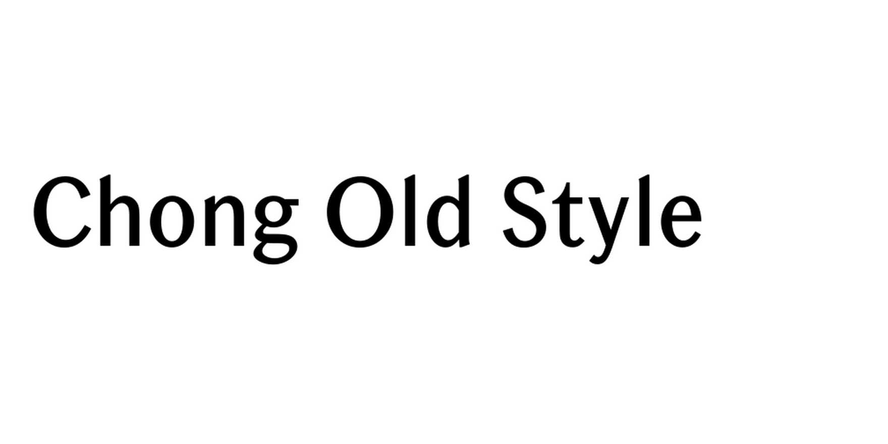 Chong Old Style in use - Fonts In Use
