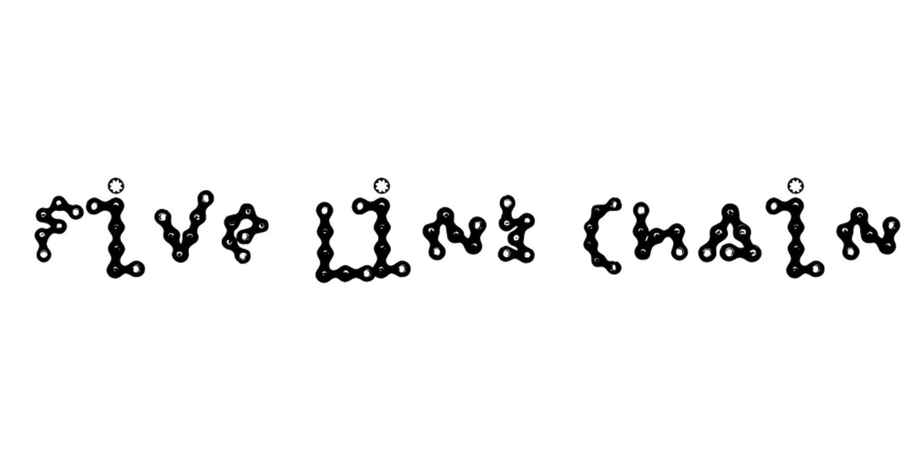 Five Link Chain in use - Fonts In Use