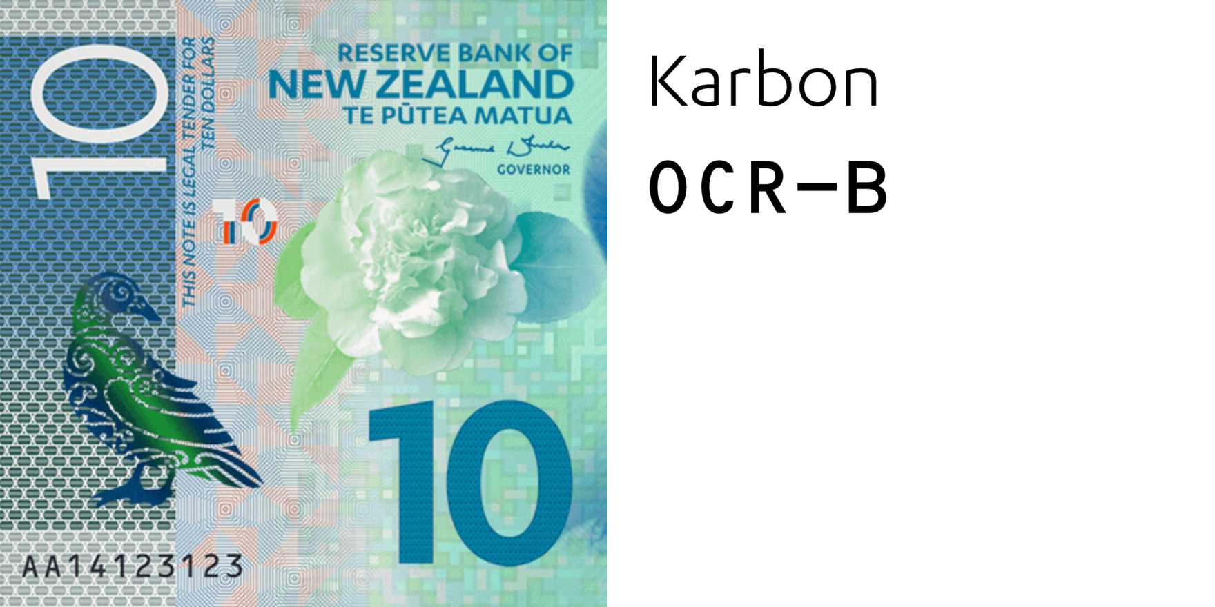 New Zealand banknotes (Series 7) - Fonts In Use