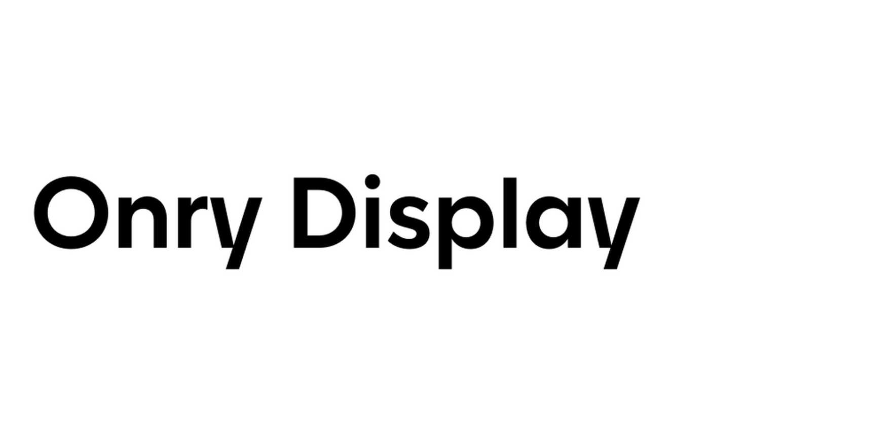 Onry Display in use - Fonts In Use
