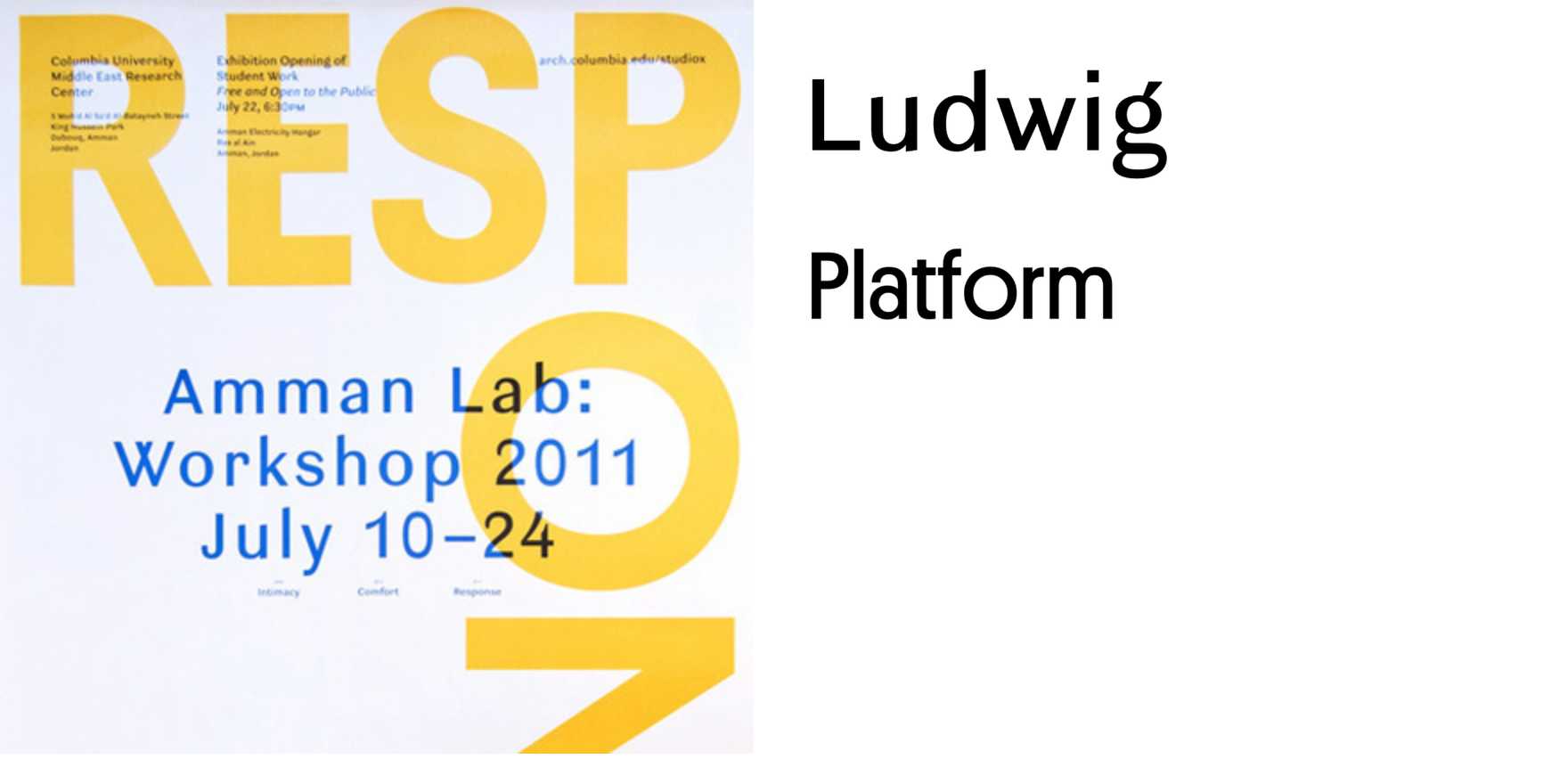 Studio X Amman Workshop Poster - Fonts In Use